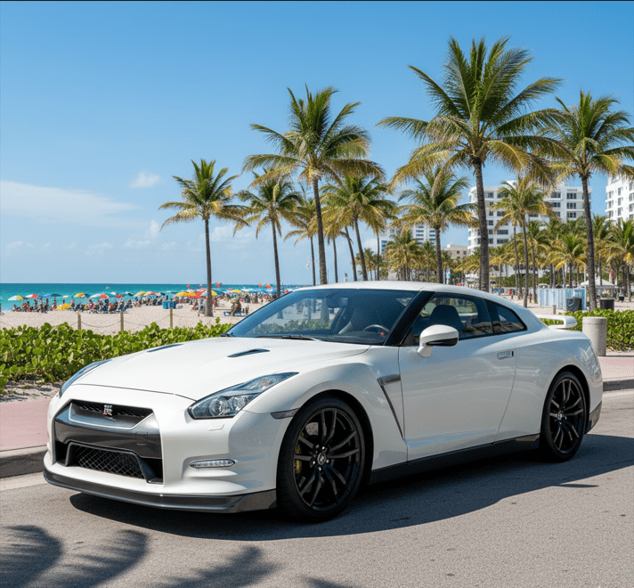 Rent Nissan GTR Miami Florida